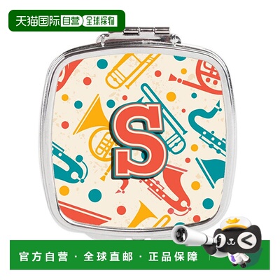 自营Carolines Treasures CJ2001-SSCM 字母 S 复古青色橙色正品