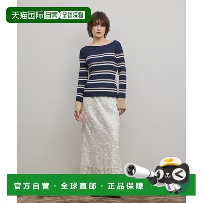 1h可退 日本直邮Diagram 女装 银线拼接 针织上衣 宽松喇叭袖 032