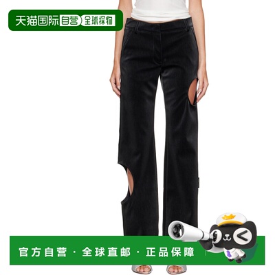 香港直邮off-white 女士 黑色 Velvet Coated Meteor 合成皮革长