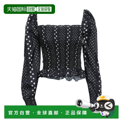 1h可退 香港直邮潮奢 LOVESHACKFANCY 女士 上衣 black黑色 舒适