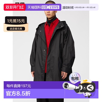 日潮跑腿UNIQLO优衣库 男女同款超宽防风派克大衣 488773