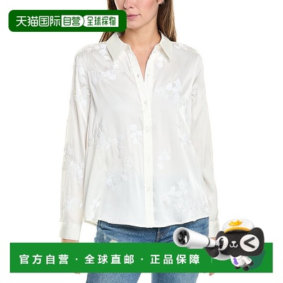 自营Nanette Nanette Lepore Sequin Blouse - white 美国奥莱直