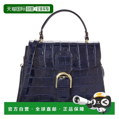 自营Persaman New York Niamh Croc-Embossed Leather Satchel -