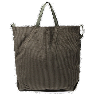 Engineered Garments Carry All 手提包 C - 橄榄色棉 4.5W 灯芯