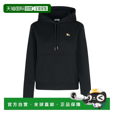 香港直邮BURBERRY 女士卫衣 8110966 SS2025 黑色 Harriet Black