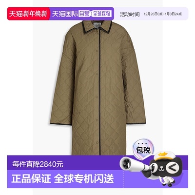 香港直邮TOTÊME 女士 宽松款绗缝棉质大衣 234WRTWOU087FB0008MAR