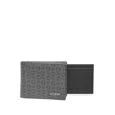 guess【美国奥莱】直发 Carter Billfold 钱包 - 煤炭