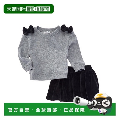 自营Splendid 2pc Pullover & Skirt Set - grey 美国奥莱直发