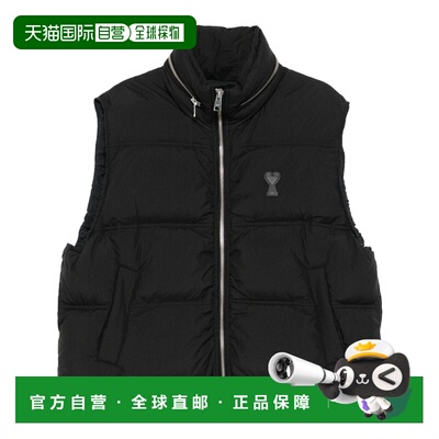 香港直邮Ami Paris 男士马甲 HJK703PA0009001 AW2024 黑色