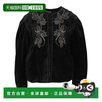 香港直邮Isabel Marant 花卉刺绣细节休闲夹克 VE0648FAD1J05I