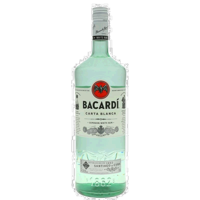 欧洲直邮bacardi百加得朗姆酒37.5度1500ml波多黎各洋酒莫吉托