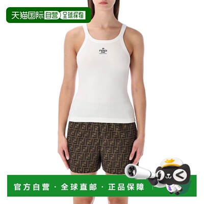 香港直邮FENDI 女士T恤 26PFS7966ANQMF0ZNM SS2026 白色 Fendi c