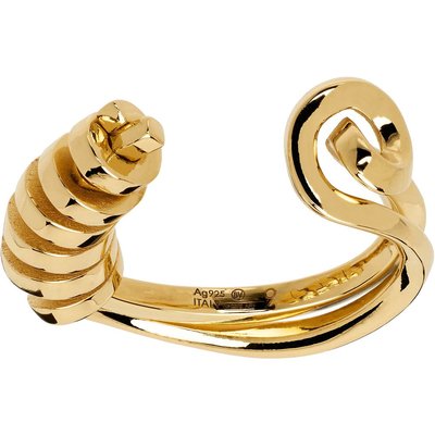潮奢 Bottega Veneta 葆蝶家 女士 金色 Twist 戒指 804861VAHU0