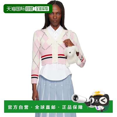 1h可退 香港直邮潮奢 Thom Browne 汤姆 布朗 女士 粉色 Argyle M