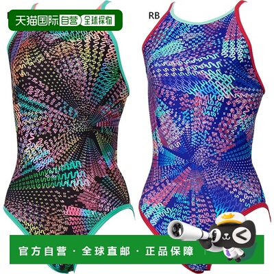 日本直邮Speedo 女士 Monogram Japan 3 Turns 连体泳衣适合比赛S