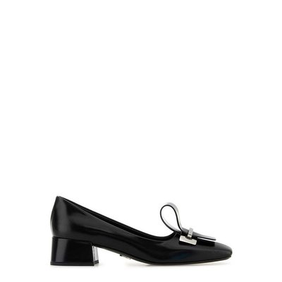 潮奢 Prada 普拉达 女士 方头一脚蹬高跟鞋 1I963NFD035055