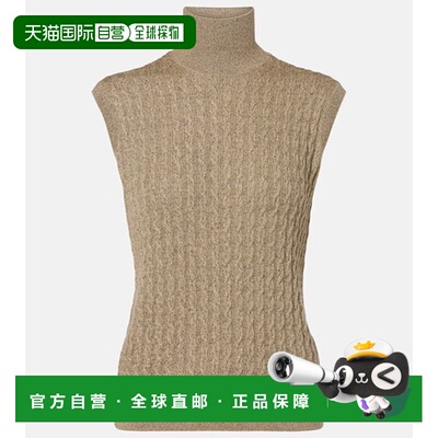 香港直邮Loro Piana 诺悠翩雅 女士 Bihar 粗线针织毛衣马甲