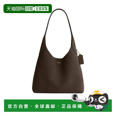 香港直邮COACH 女士单肩包 CW637B4OL AW2025 深棕色 Brooklyn 28