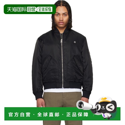 香港直邮潮奢 boss 雨果 男士 黑色 Water-Repellent Stack Logo