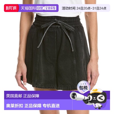 自营3.1 Phillip Lim Denim Boxer Short - black 美国奥莱直发