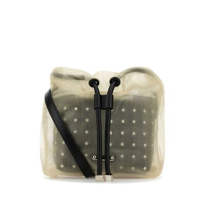 alexandermcqueen亚历山大麦昆女士网状薄纱斜挎包