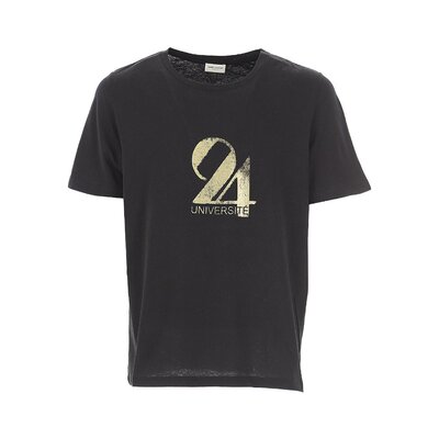 Saint Laurent 棉质印花圆领T恤 557956BDZ2