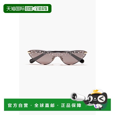 1h可退 香港直邮ZIMMERMANN 女士 猫眼水晶装饰镀金太阳眼镜 5282