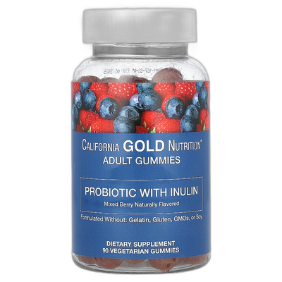 香港直邮California Gold Nutrition,益生菌菊粉软糖，天然混合浆