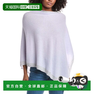 自营forteforteForte Cashmere Contrast Trim Cashmere Poncho -