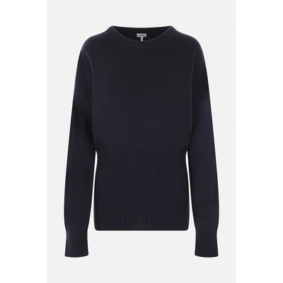 LOEWE 女士针织毛衣 S540Y14KFK5110 AW2024 蓝色 长袖羊毛毛衣