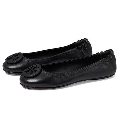 潮奢 Tory Burch 托里·伯奇 女士 Minnie 旅行徽标芭蕾舞鞋