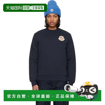 香港直邮Moncler 盟可睐 男士 海军蓝 Archivo Creativo 套头衫 K