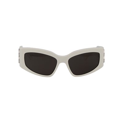 BALENCIAGA 女士眼镜 BB0321S005 AW2024 黑色 几何框太阳镜
