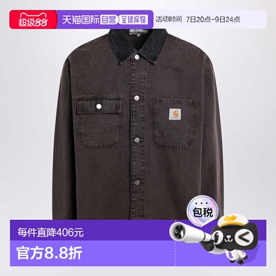 1h可退 香港直邮CARHARTT WIP 男士 Mitch Palisander/Black 衬衫