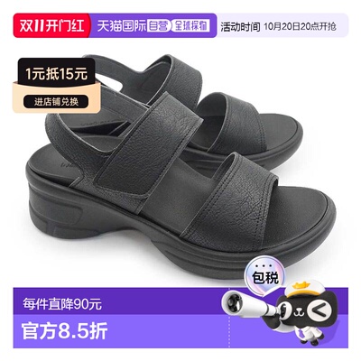 日本直邮Regetta 女士凉鞋 RE552 轻便厚底凉鞋双绑带设计柔软橡3