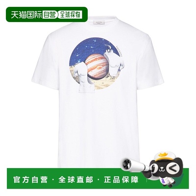 【99新未使用】香港直邮Valentino 灵魂星球印花T恤 TV3MG04P60N