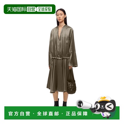 香港直邮LOEWE 女士半身裙 S359Y09XDC8967 SS2024 绿色 Tunic Dr