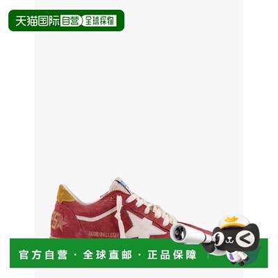 1h可退 香港直邮GOLDEN GOOSE 女士 Ballstar 绒面革侧边徽标运动