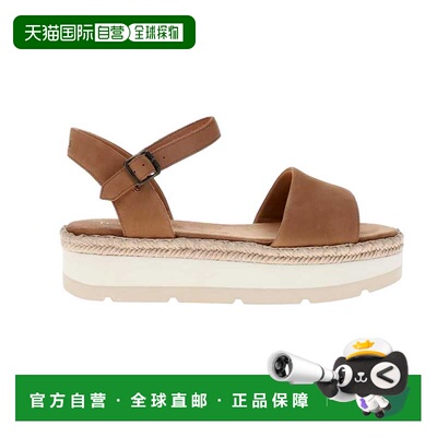 自营Toms Ronan Tan Leather  10022474 Women's - brown 美国奥