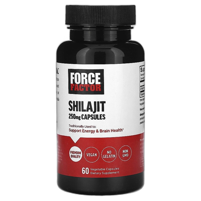 香港直邮Force Factor,Shilajit，250 毫克，60 粒植物胶囊