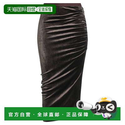 香港直邮rick owens 瑞克 欧文斯 女士 长款半身裙