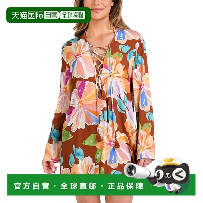 自营La Blanca Tunic Coverup - red 美国奥莱直发