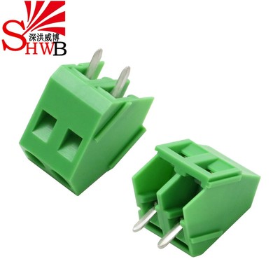 DG/KF103-5.0-2P位接线端子螺钉式PCB端子间距5.0mm 45度斜角