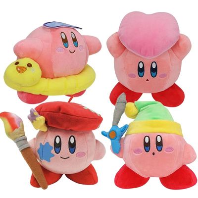 Kawaii Anime Star Kirby Sword Kirby Stuffed Peluche Plush Hi