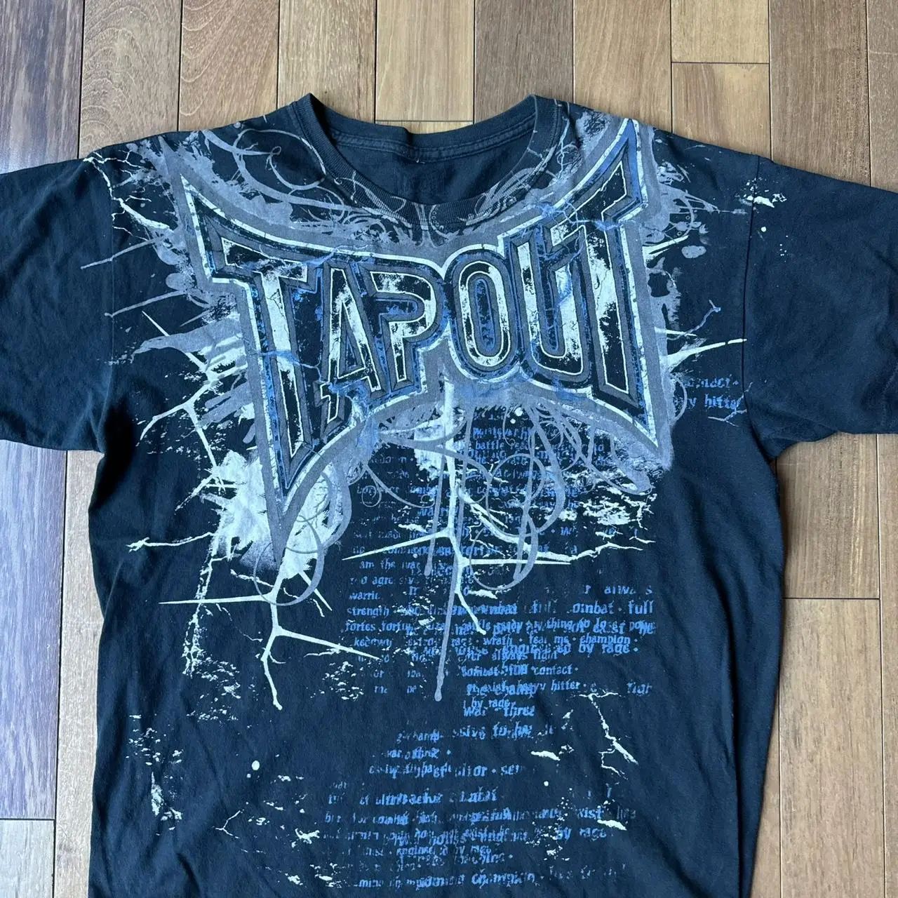 Tapout T Shirt Y2K Mens Harajuku Hip Hop Letter Graphic Prin