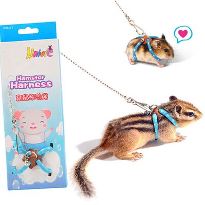 Adjustable Leash Harness with Bell for Rat Mouse Squirrel Gu