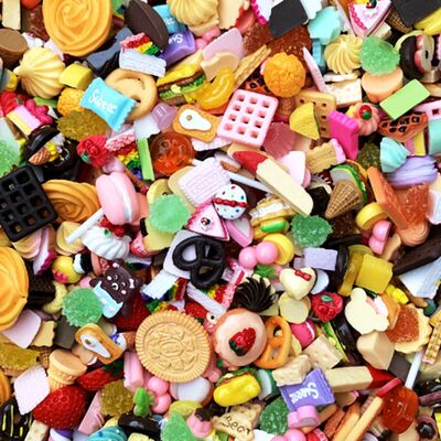 Kawaii Miniature 30 Items/ Lot Mini Foods  Fast Free Shippin