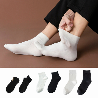 网眼透气袜子吸汗棉纯色