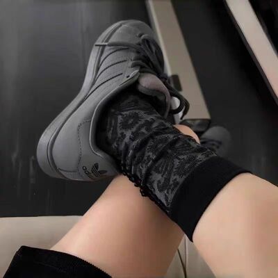 影复古设计撞色街头袜子百搭