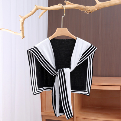 夏季针织围巾披肩女外搭办公室空调房护肩颈假领空调房防寒护颈椎